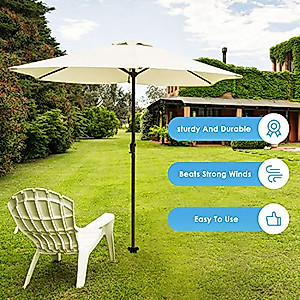 ERYTLLY No Dig Portable Screw In Umbrella Stand Heavy Duty- Beach Umbrella Base for Sand Ground Anchor Patio Flag, Pole Holder Garden - Brown Powder Coated Finish 2 Pack