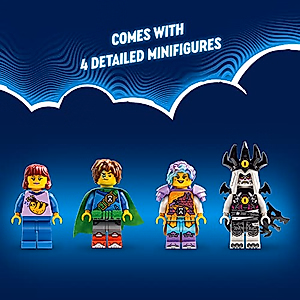 LEGO DREAMZzz Nightmare Shark Ship 71469, Construct The Building Toy Set as a Flying Pirate Ship or a Monster Truck, includes 4 Minifigures, Shark Toy, Gift for Tweens and Kids Ages 10 and Up