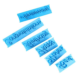 Plastic 3 Set Handwriting Letter Cake Embosser DIY Plastic Molds Cake Decorating Printing Cake Decorating Supplies Kit