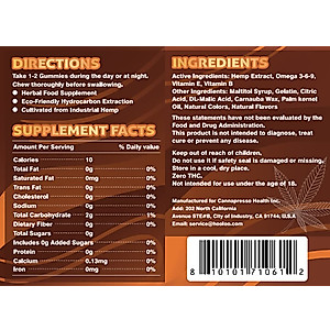 HOOLOO Hemp Gummies 980,000 Fruity, Sugar Free Hemp Gummy Bears for Adults, Made in USA