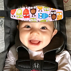 2 Packs Toddler Car Seat Neck Relief and Head Support, Pillow Support Head Band Easy Installation On Most Convertible Seats and Safety to Babies and Kids(Pink）