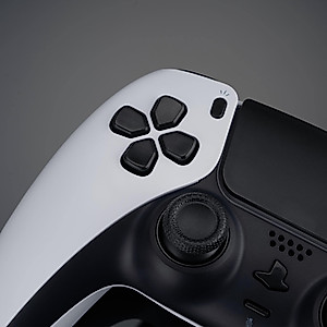 Replacement Thumbsticks Button Kit for PS5 Controller, L1 R1 L2 R2 Triggers, ABXY Buttons, D-pad, Faceplate Cover and Action Buttons with Repair Tools for DualSense Controller (Black)