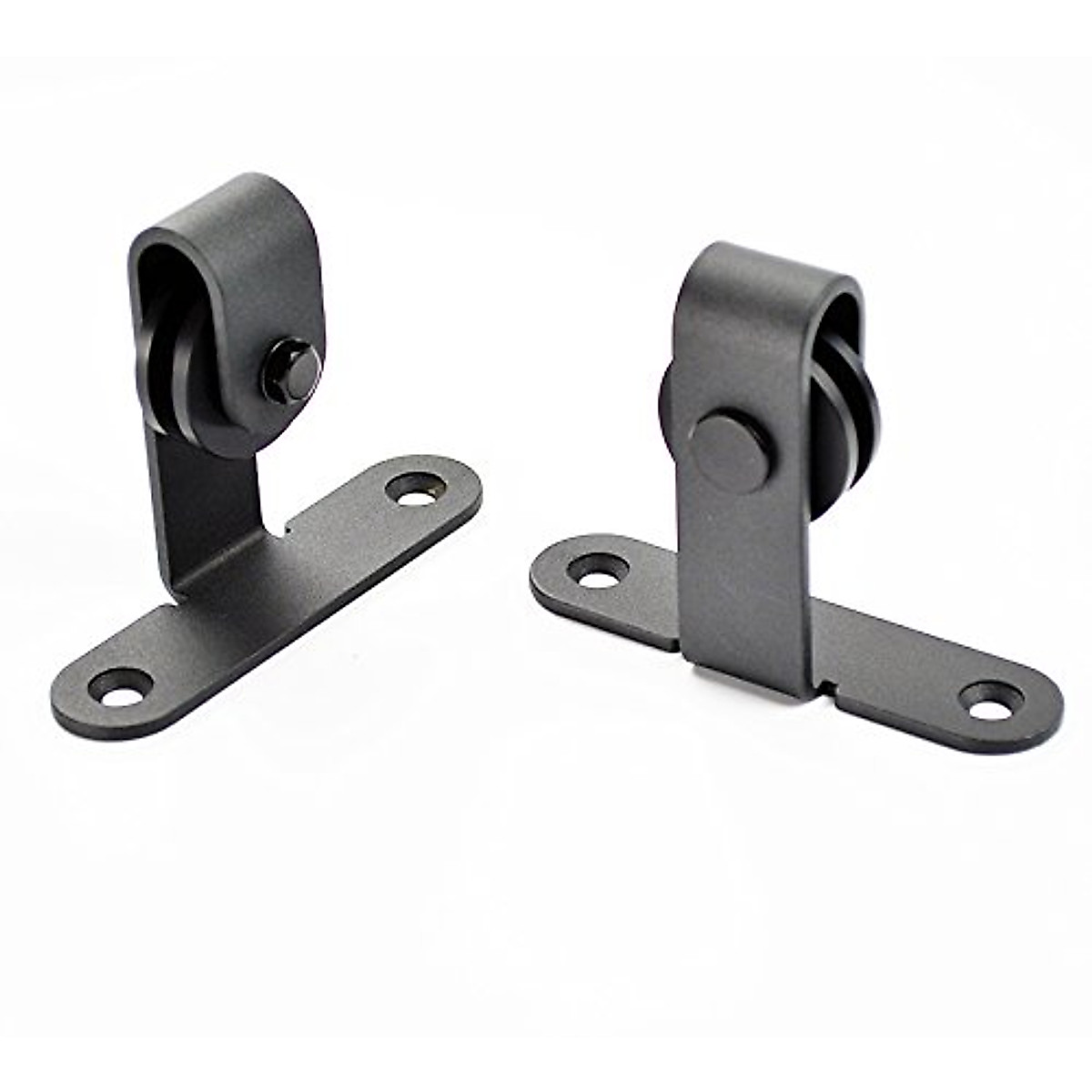 DIYHD TYLTP Hardware for Cabinet Black Top Mount Small Sliding Barn Door Track, 39" Mini Single Kit