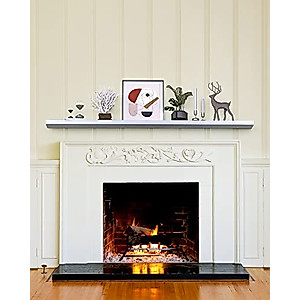 OlarHike Floating Shelves,White Wall Mounted Books/Cat/Storage/Fake Plant Shelves,Wall Shelves for Home Room Bedroom Decor,Shelf for Bathroom Living Room Kitchen,23inch