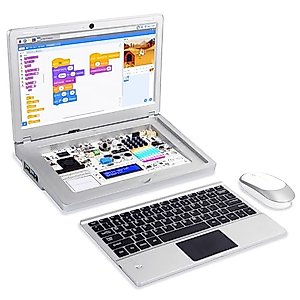 Crowpi2 Laptop for Raspberry Pi, Compatible with Raspberry Pi 4 Programming Learning Kit for Kids Adult - Basic Kit, RPI Not Included