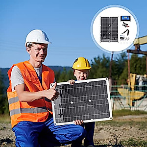 Happyyami 1 Set Solar Panels Portable Charger Solar Board Solar Charge Panel Solar Cell Plate Solar Panel Charger Car Charger Solar Cell Panel Travel Monocrystalline Silicon Tool Water Proof