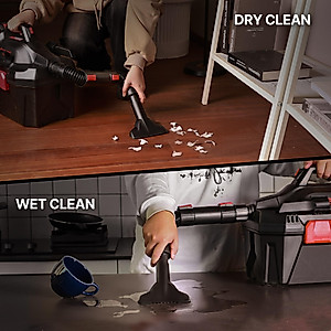 Shop-Vac 20V Cordless Wet/Dry Vacuum, 3-in-1 Portable Shop Vacuum Cleaner, Detachable Blower, Battery and Charger Included, Ideal for Jobsite, Garage, Car & Workshop