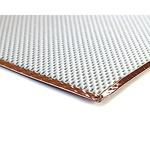 Heat Resistant, Non-Slip, Metal Counter / Table Protector Mat, Large - 14" x 17" - 2 Pack - Copper Color
