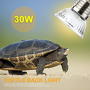 FIVEAGE 30W UVA UVB Bulb Basking Bulb Reptile Heat Lamp Basking Spot Bulb Small Sun Lamp for for Bearded Dragons,Lizard Reptiles and Amphibians-6 Pack