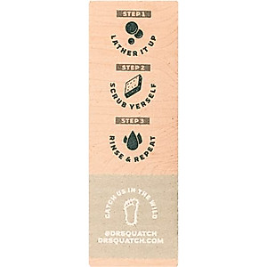 DR SQUATCH All Natural Bar Soap for Men with Medium Grit - Birchwood Breeze 5 Ounce (Pack of 1)