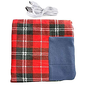 YTFU USB Electric Heated Throw Blanket,Winter Warming Heating Blanket Throw,Electric Heated Shawl and Lap Blanket Emergency Blanket for Car Home Office Traveling Camping