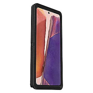OtterBox Galaxy Note20 5G Defender Series Case - BLACK, rugged & durable, with port protection, includes holster clip kickstand