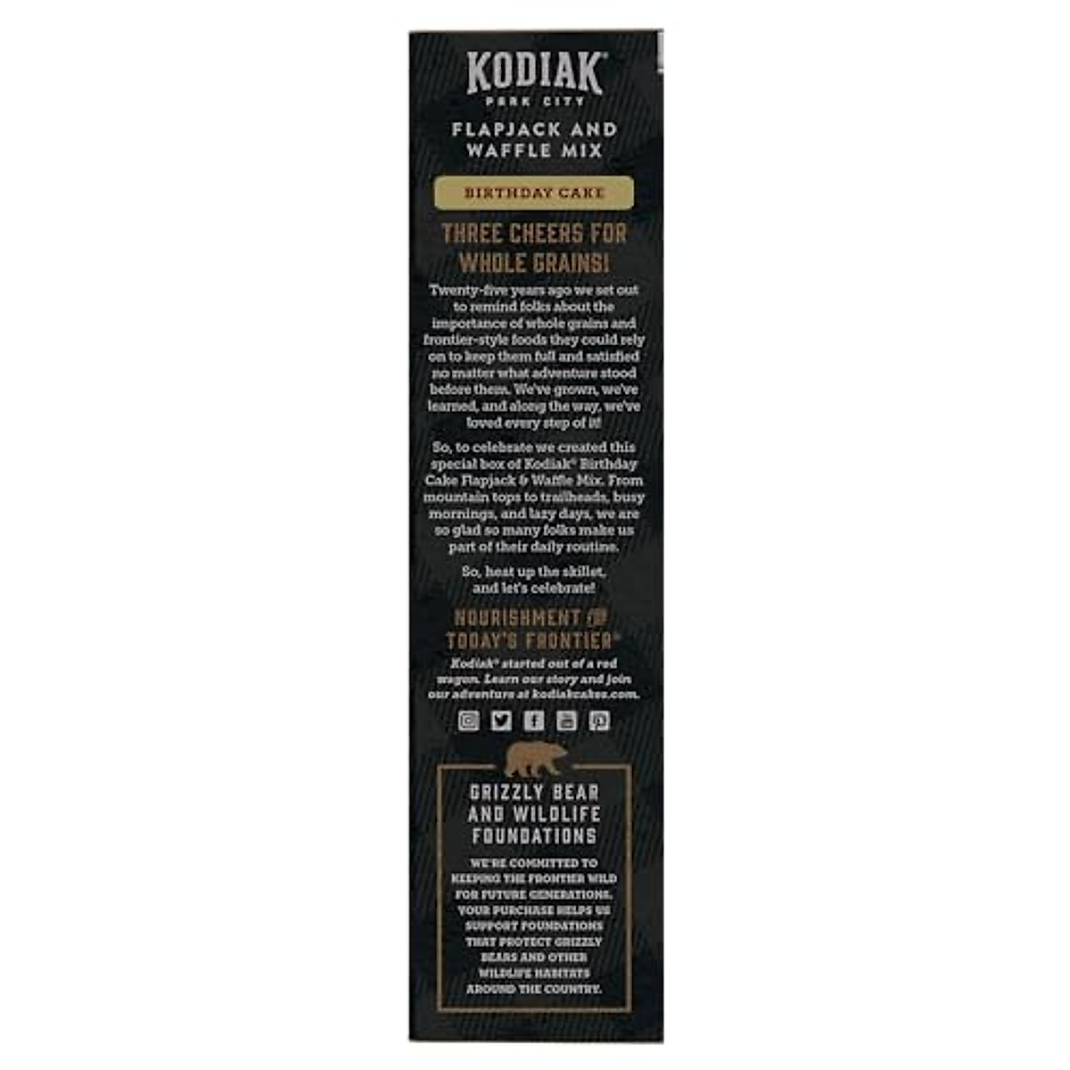 Kodiak Cakes Power Cakes - Protein Pancake Mix & Waffle Mix - 100% Whole Grain- Birthday Cake Flavor (Pack of 6)