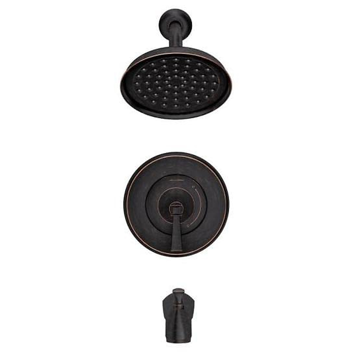 American Standard Rumson Single-Handle 1-Spray Tub and Shower Faucet with 1.8 GPM in Matte Black (Valve Included)