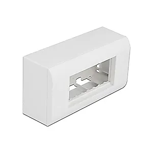 Delock Surface-Mounted housing for Easy 45 modules 152 x 82 mm, White