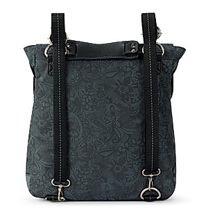 Sakroots Womens Olympic Convertible Backpack, Black & White One World, One Size US