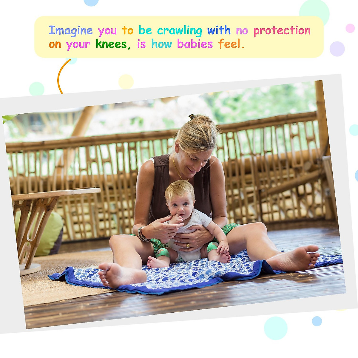 NASHRIO Baby Knee Pads for Crawling (3 Pairs), Anti-Slip and Protect Infants & Toddlers Knees, Elbows and Legs. Adjustable Straps and Breathable 3D Mesh for Boys and Girls (Unisex)