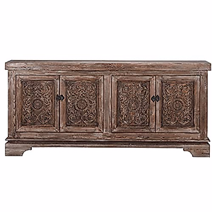 Kosas Home Allen Sideboard, 37.5Hx82Wx18D, Rustic Brown
