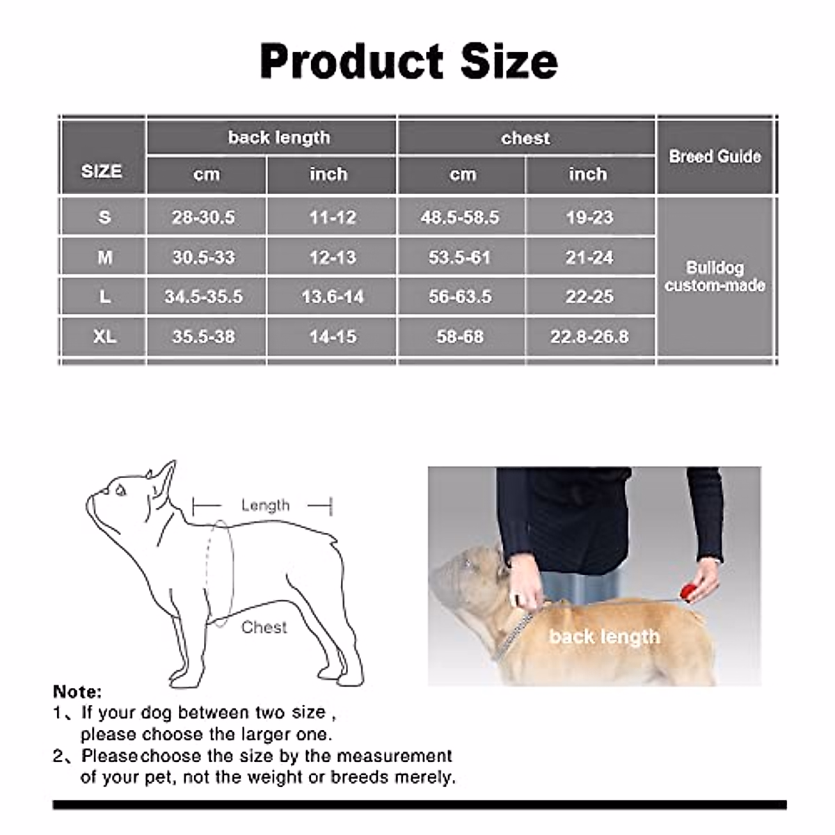 Waterproof Bulldog Clothes Dog Winter Coats,Windproof Turtleneck Fleece Snow Jacket for Small Medium Large French Bulldog English Bulldog American Pit Bull Dogs Black Green