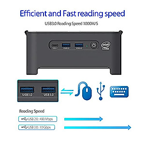 Mini Computer Intel i7-10750H Processors,16GB DDR4 RAM 512GB SSD Mini PC Windows 10Pro, Micro Desktop Computer with HDMI/DP Dual 4K Output Support mSATA Dual Band WiFi 2.4G/5G BT 5.0 Gigabit Ethernet
