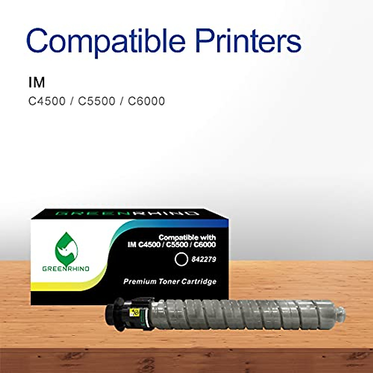 GREENRHINO Remanufactured (High Yield) Toner Cartridge Replacement for Ricoh IM C4500 IM C5500 IM C6000-842279 (Black, 1-Pack)