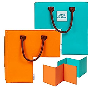 Staircase Basket with Handles for Carpeted and Wooden Stairs, L-Shaped Collapsible Stair Storage Baskets for Organizing Toys, School Work, Shoes and More, 4mm Felt Basket for Stairs in Home or Office