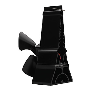 Hilitand Fireplace Fan, 3 Blade Wood Stove Fan, Thermal Sensing Powered Low Noise Aluminum Alloy Thermoelectric Fan, for Coal, Pellet or Wood, Valves