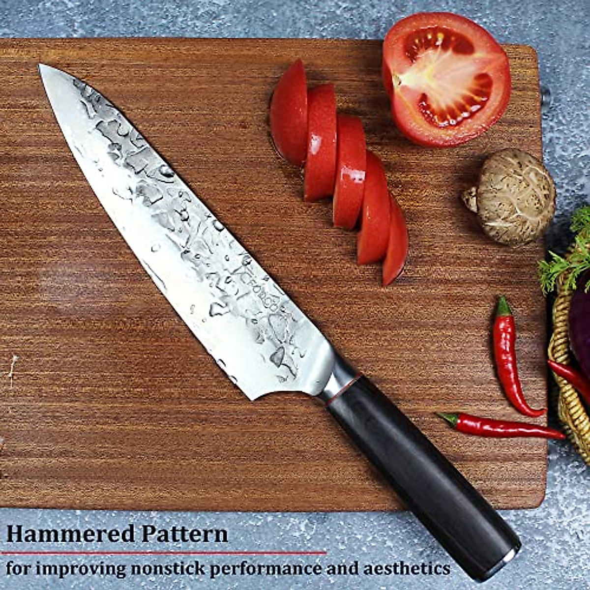 FODCOKI Receive Both-8" Chef Knife and 7" Nakiri Knife