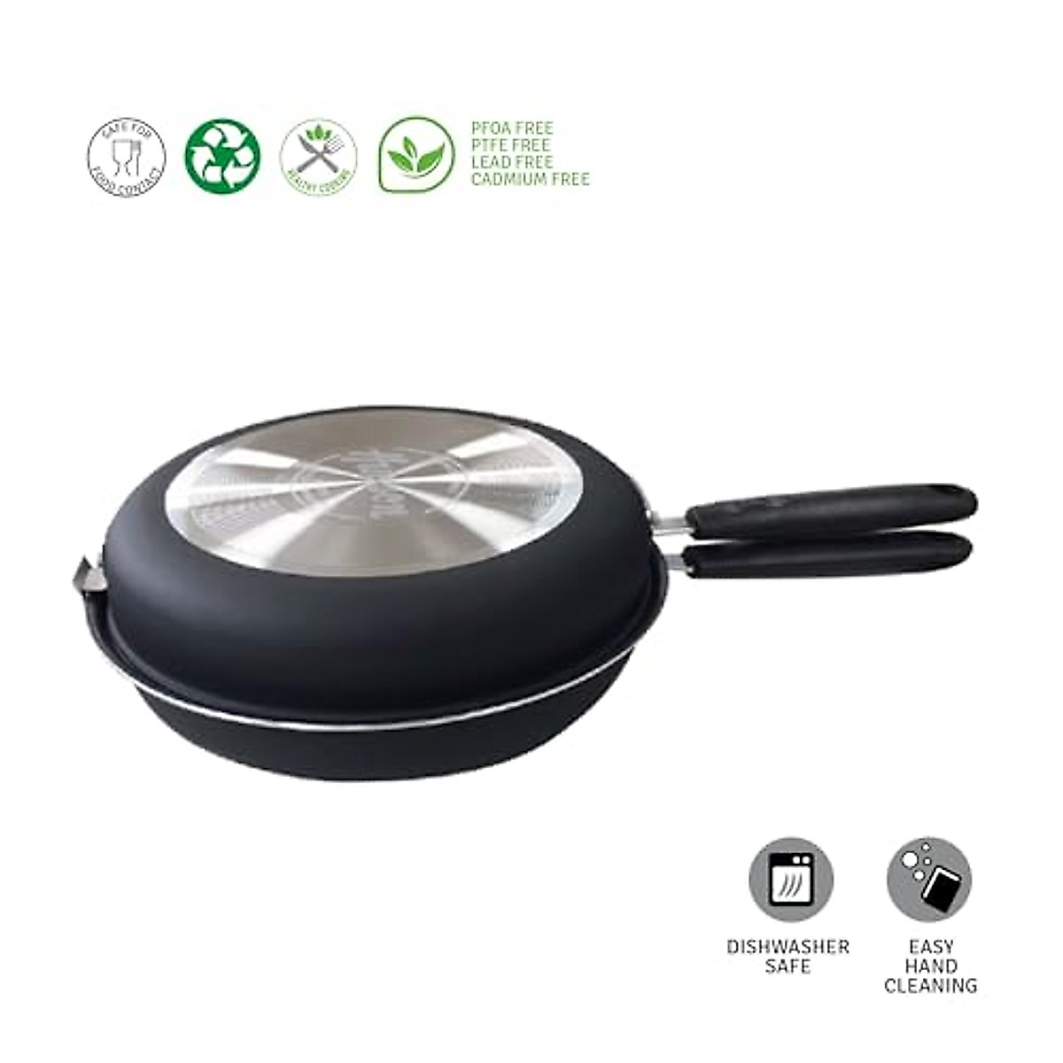HUDSON BEST KITCHENWARE | Nonstick Black OMELETTE FRY PAN 9.5 inch Cookware
