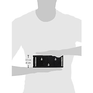 Safco Products Onyx Mesh Marker Organizer Basket – Steel Mesh with Durable Powder Coat Finish – 8”W x 3.25”D x 3”H – Magnetic Back – Includes Wall Mounting Hardware - Perfect for Office & Classrooms