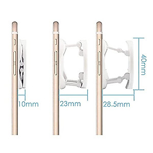 BoxWave Phone Grip Compatible with Yezz Max 2 Plus (Phone Grip by BoxWave) - SnapGrip Tilt Holder, Back Grip Enhancer Tilt Stand for Yezz Max 2 Plus - Winter White