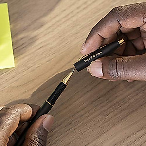 Dayspring Pens Cross Rollerball Pen | Engraved/Personalized Cross Classic Century Black Rollerball Pen with Gold Trim AT0085-110. Custom Laser Engraving of Your Personalized Gift Recipient's Name