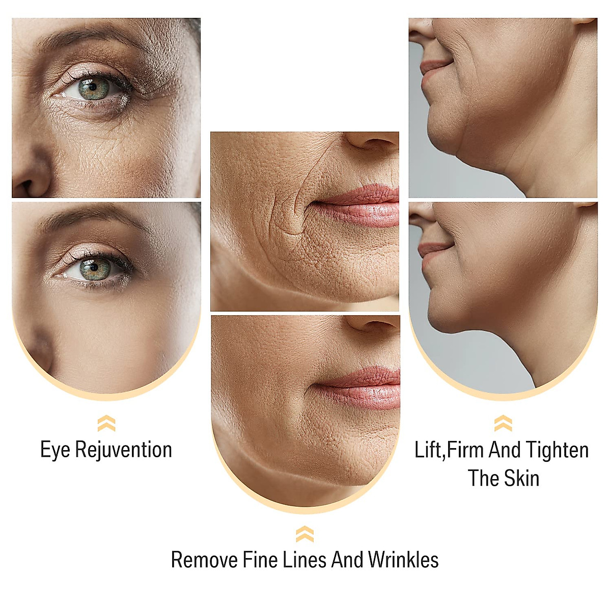 WarmDerm Skin Firming Facial Device, Professional Home Beauty Device for Face and Body, 3 Energy Levels - Salon Results