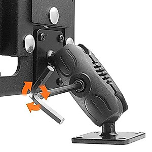 iBolt TabDock LockPro 25mm (1 inch) Bizmount- Heavy Duty Industrial Metal Locking Drill Base Mount for All 7" - 10" Tablets- for Commercial Use Trucks/Vehicles : Great for Telematics and Fleets