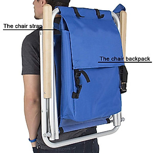 DUPOINT Portable Backpack Beach Chair Patio Folding Lightweight Camping Chairs Outdoor Garden Park Pool Side Lounge Chair with Cup Holder