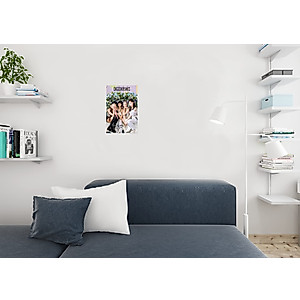 Blackpink Poster Merchandise Flowers Floral Group Photo Rose Lisa Jisoo Jennie Kpop Merch Album Kpop Room Decor For Walls Official Birthday Decorations Cool Wall Decor Art Print Poster 12x18