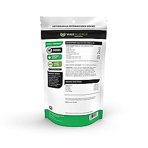 VetriScience Derma Strength Healthy Skin and Coat Chews with Omega 3, 6 and 9 for Dogs, 70 Chews - Can Reduce Shedding and Support Skin Health