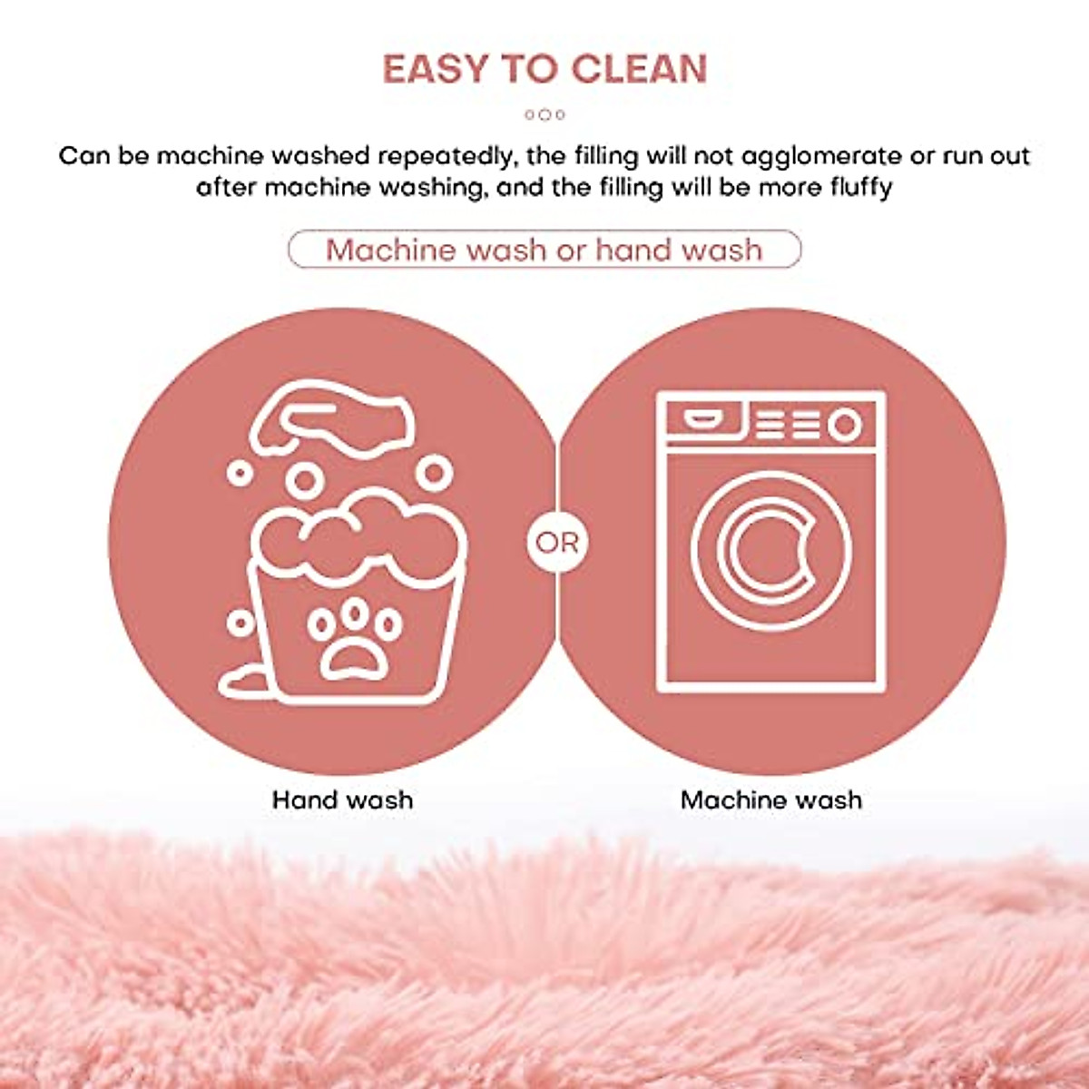 Lucky Monet Small Dog Beds 21" x 12", Fluffy Calming Dog Bed Washable Dog Crate Mat Plush Rectangle Pet Bed with Anti-Slip Backing, Long Plush Pet Beds for Dogs Cats Puppies