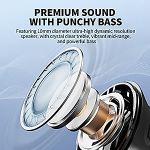 PSIER Wireless Earbuds Active Noise Cancelling Bluetooth 5.3 Earbuds with 4 Mics Clear Calls, Ear Buds with Transparency Mode 30H Playtime IPX6 Waterproof Bluetooth Headphones for Home and Wrok