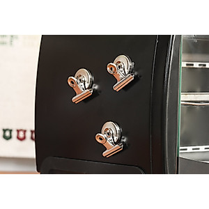 Strong Magnetic Clips - Heavy Duty Refrigerator Magnet Clips - 31mm Wide 12Pack Scratch Safe - Clip Magnets Best for House Office School Use, Hanging Home Decoration, Photo Displays