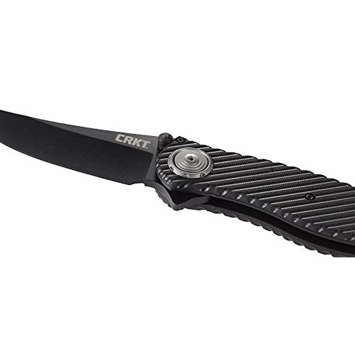 CRKT Clever Girl Folding Pocket Knife: Heavy Duty Everyday Carry, Black Blade, Flipper Open, Deadbolt Button Lock, IKBS Ball Bearing Pivot, G10 Handle 2640