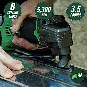 Metabo HPT 18V MultiVolt™ Cordless Shear | Tool Only - No Battery | 8 Cutting Edges | CE18DSLQ4