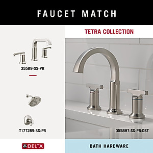 DELTA FAUCET 78935-SS Tetra Towel Hook, Stainless Steel