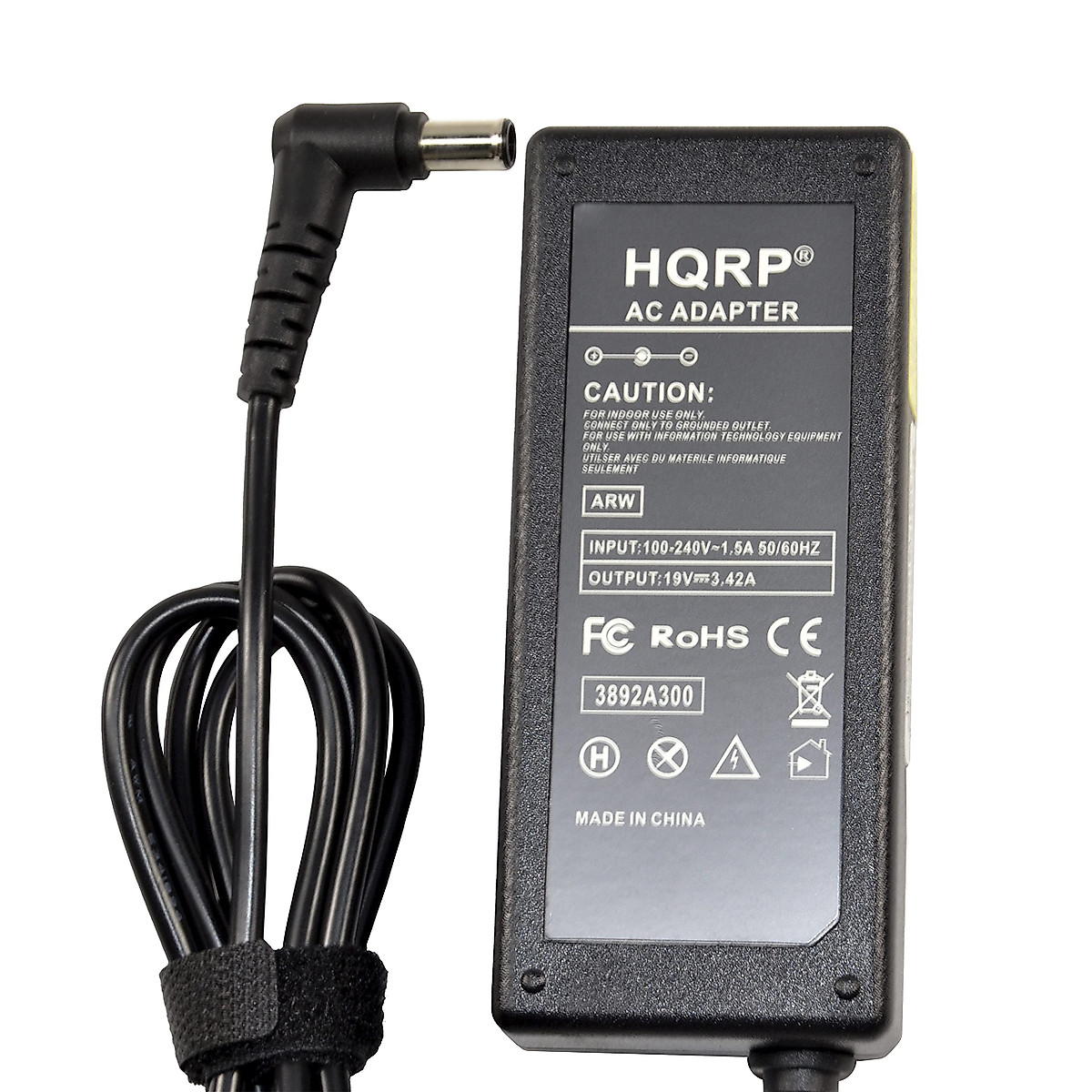 HQRP 19V AC Adapter Compatible with LG LCAP21 LCAP26-A LCAP21B EAY62648702 Monitor LED LCD HDTV TV Power Supply Cord Adaptor + Euro Plug Adapter