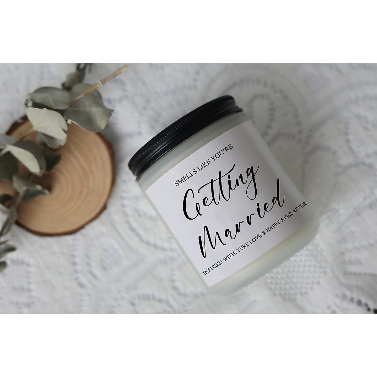 Wedding Gifts, Engagement Gifts for Couples - 7oz Lavender Scented Soy Wax Candle, Engagement Gifts, Bridal Shower Gift for Bride, Bachelorette Party Present for Bride