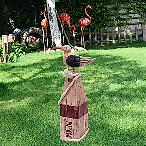 Seagull Figurine Nautical Decorations Ornaments Bird Statue Rustic Coastal Beach Home Decorations Nautical Gifts