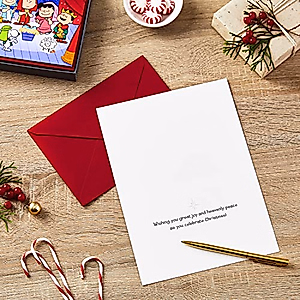 Hallmark Peanuts Christmas Cards, Nativity Pageant (16 Cards and 17 Envelopes)