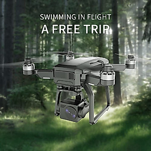 SJRC F7 PRO GPS Drone 4K Dual HD Camera 3-Axis Gimbal Professional Aerial Photography 3KM Brushless Quadcopter VS F11 4K Pro (Two Batteries)