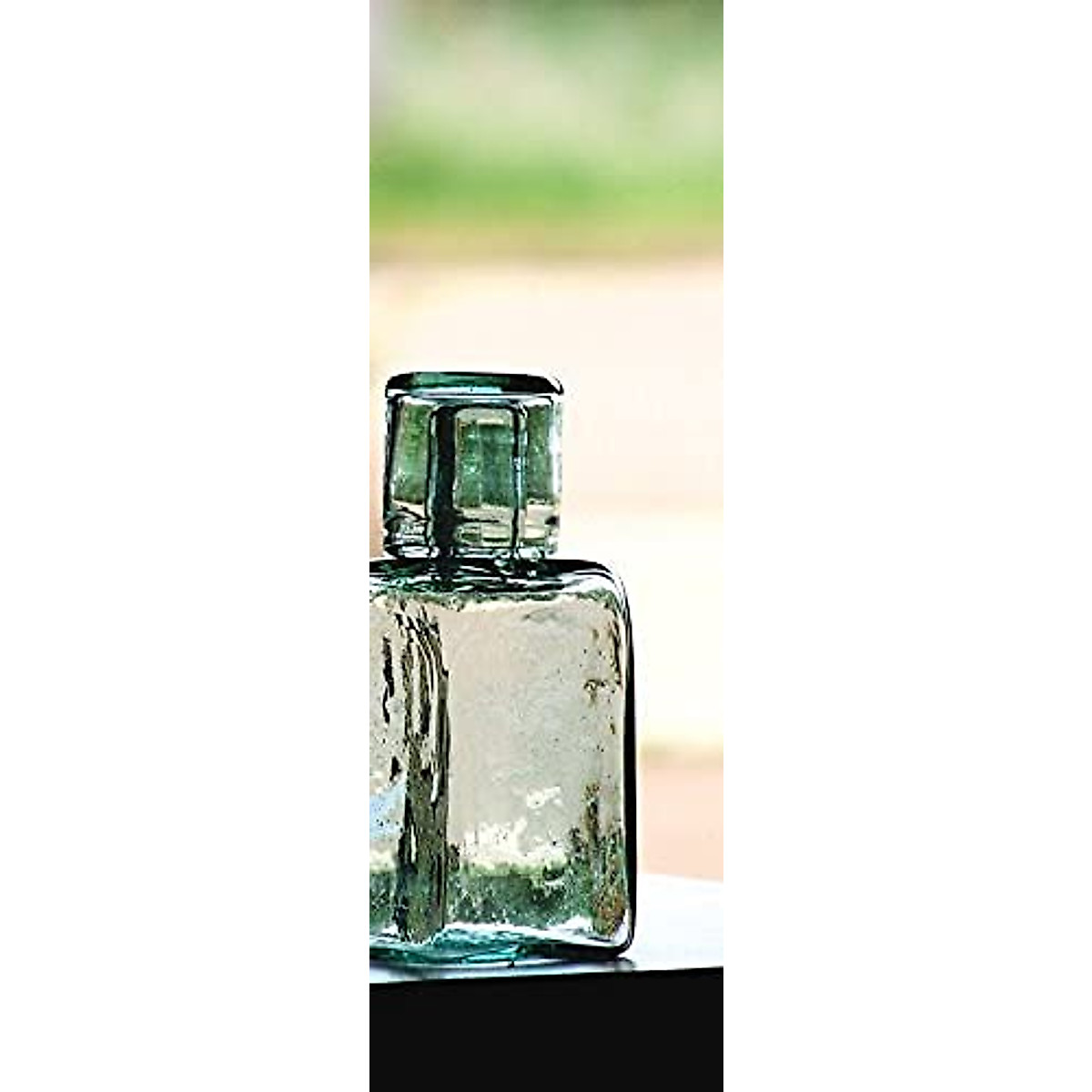 Kalalou Bedside Water Carafe and Drinking Glass, One Size, Green