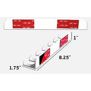 Storage Theory Food Pouch Hanger Organizer for Kitchen Pantry, Cabinet and Refrigerator - Peel and Stick Storage for Applesauce, Yogurt, Baby Food Pouches - 2 pk